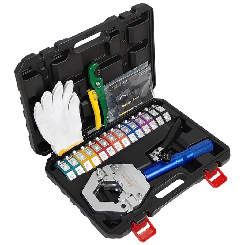 71500 Hydraulic A/C Hose Crimper Kit - Handheld Crimping Tool Set with ...